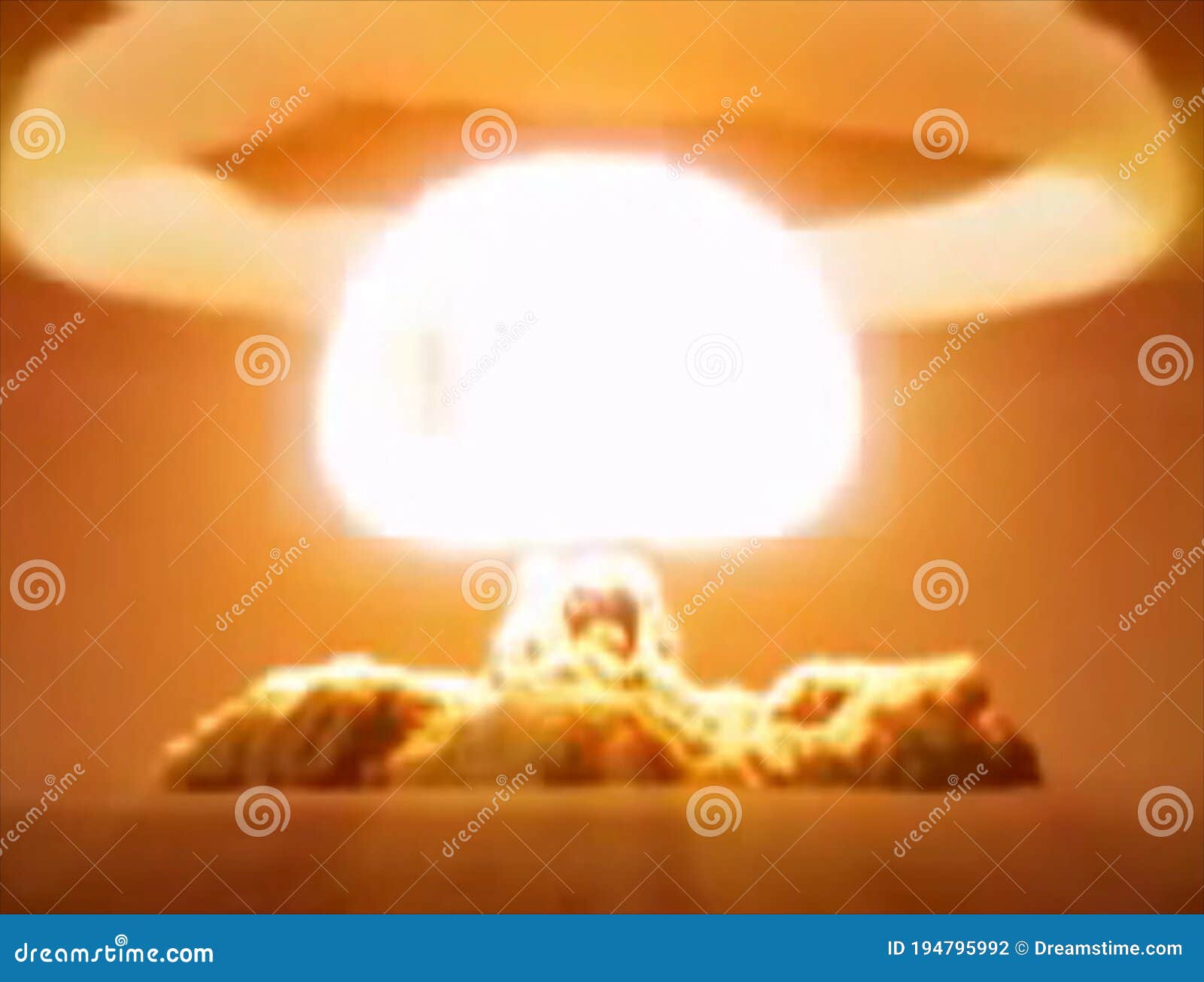 Nuclear Explosion with Great Destructive Power Stock Footage - Video of ...