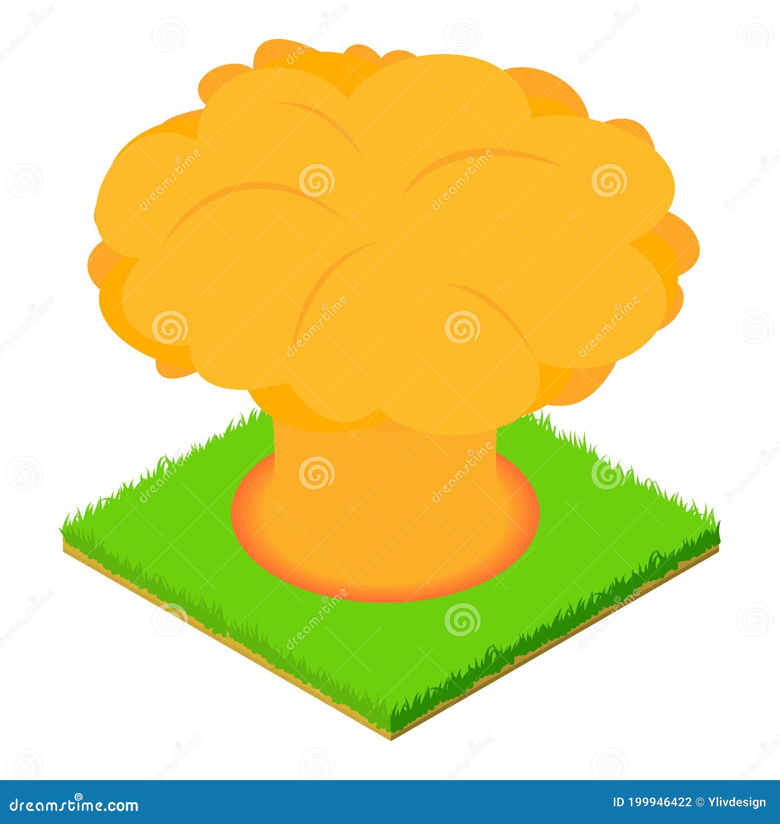 Nuclear Explosion Icon, Isometric Style Stock Vector - Illustration of ...