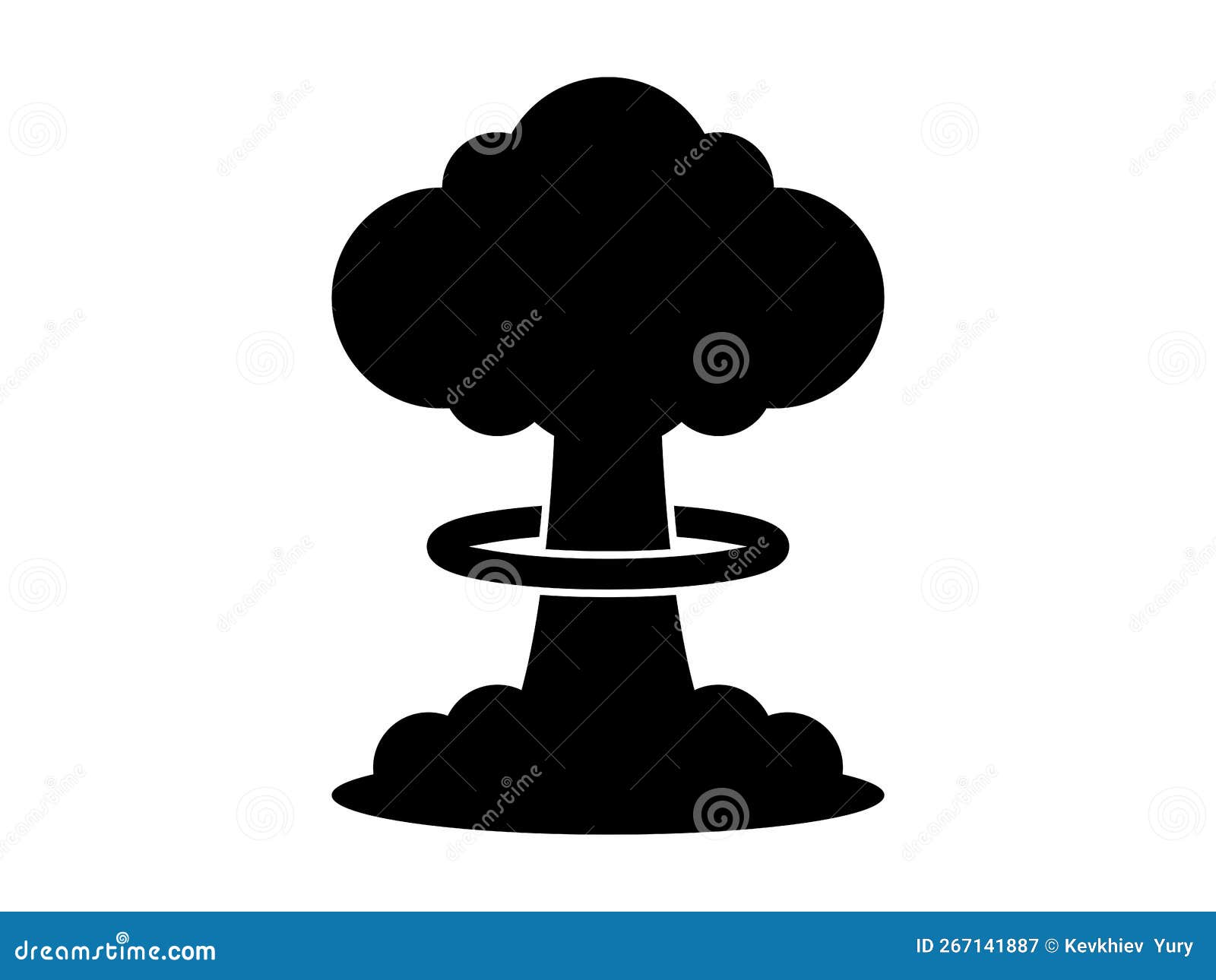 Nuclear Explosion Icon Vector Illustration Stock Vector - Illustration ...