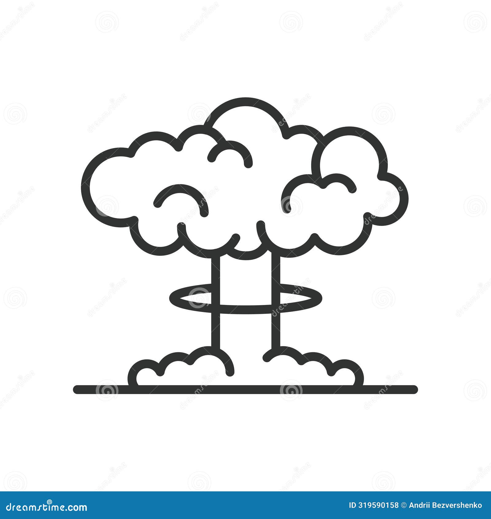 Bomb Detonation Vector Icon On White Background. Flat Vector Bomb ...