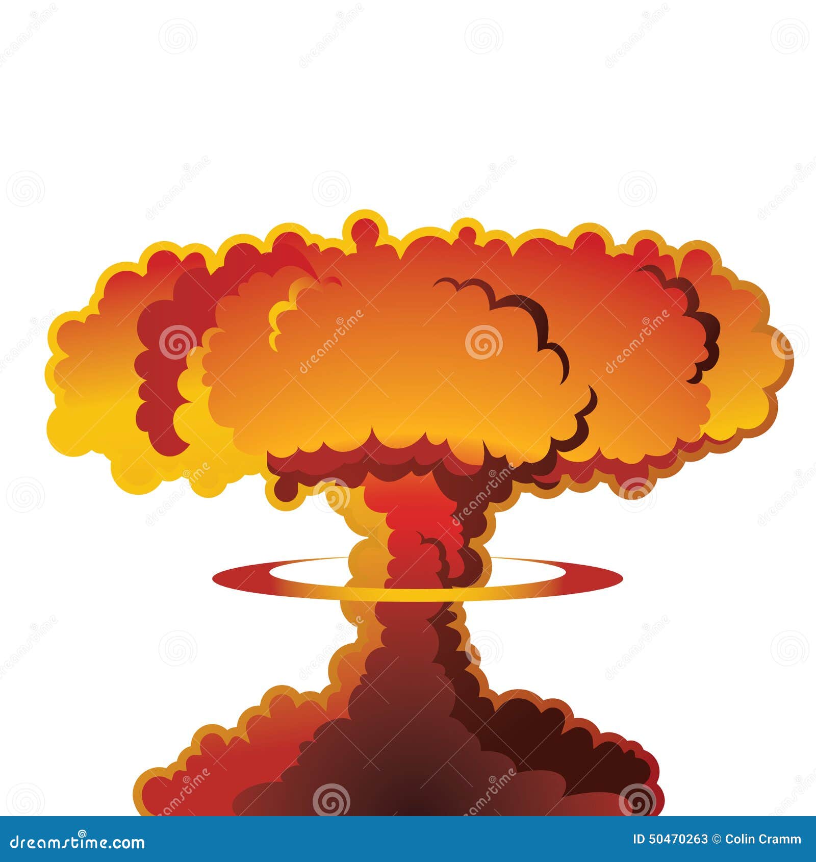 Nuclear Explosion Mushroom Cloud Stock Vector - Illustration of danger ...