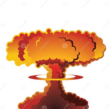 Nuclear Explosion Mushroom Cloud Stock Vector - Illustration of danger ...
