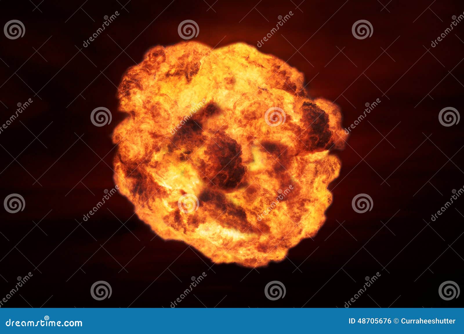Nuclear Explosion In An Outdoor Setting. Symbol Of Environmental ...