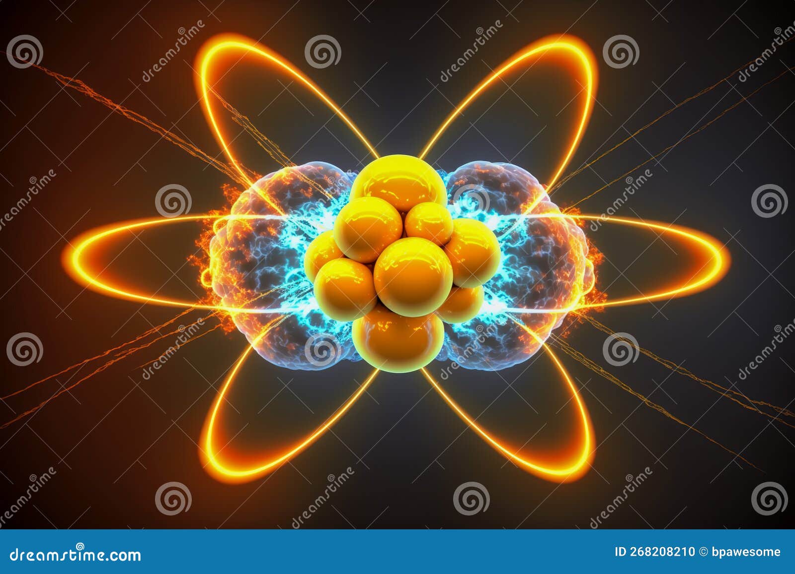 Nuclear Fission, Chain Reaction: the Nuclear Power Process, Generative ...