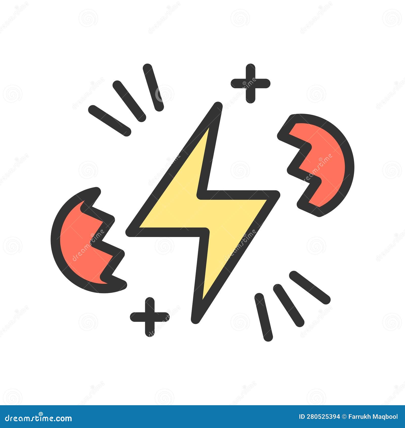 Nuclear Fission Icon Vector Image. Stock Vector - Illustration of ...