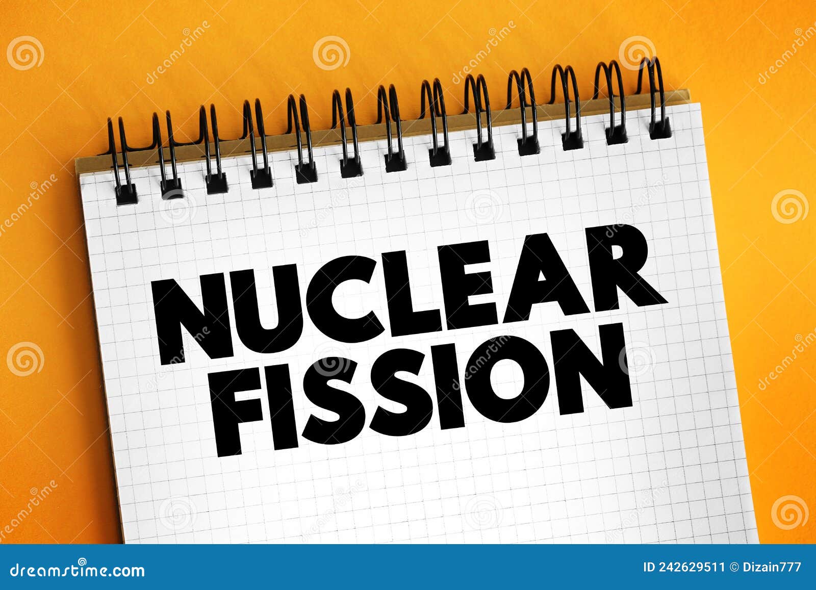 Nuclear Fission Symbol. Concept Words Nuclear Fission On Beautiful ...