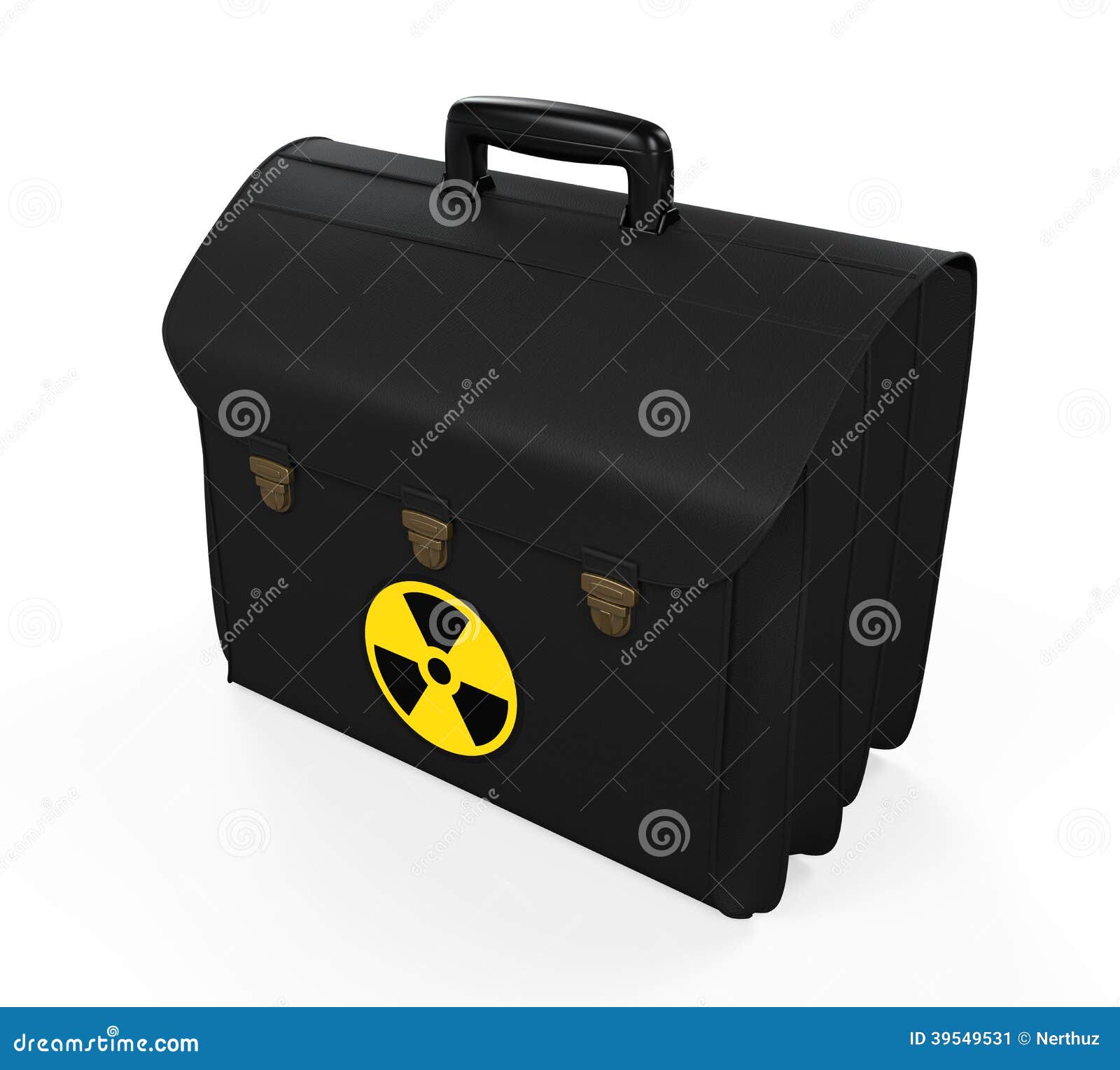 Nuclear Football Briefcase stock illustration. Illustration of atomic ...