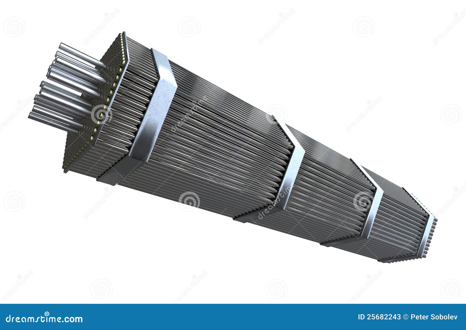 Nuclear fuel assembly stock illustration. Illustration of isolated ...