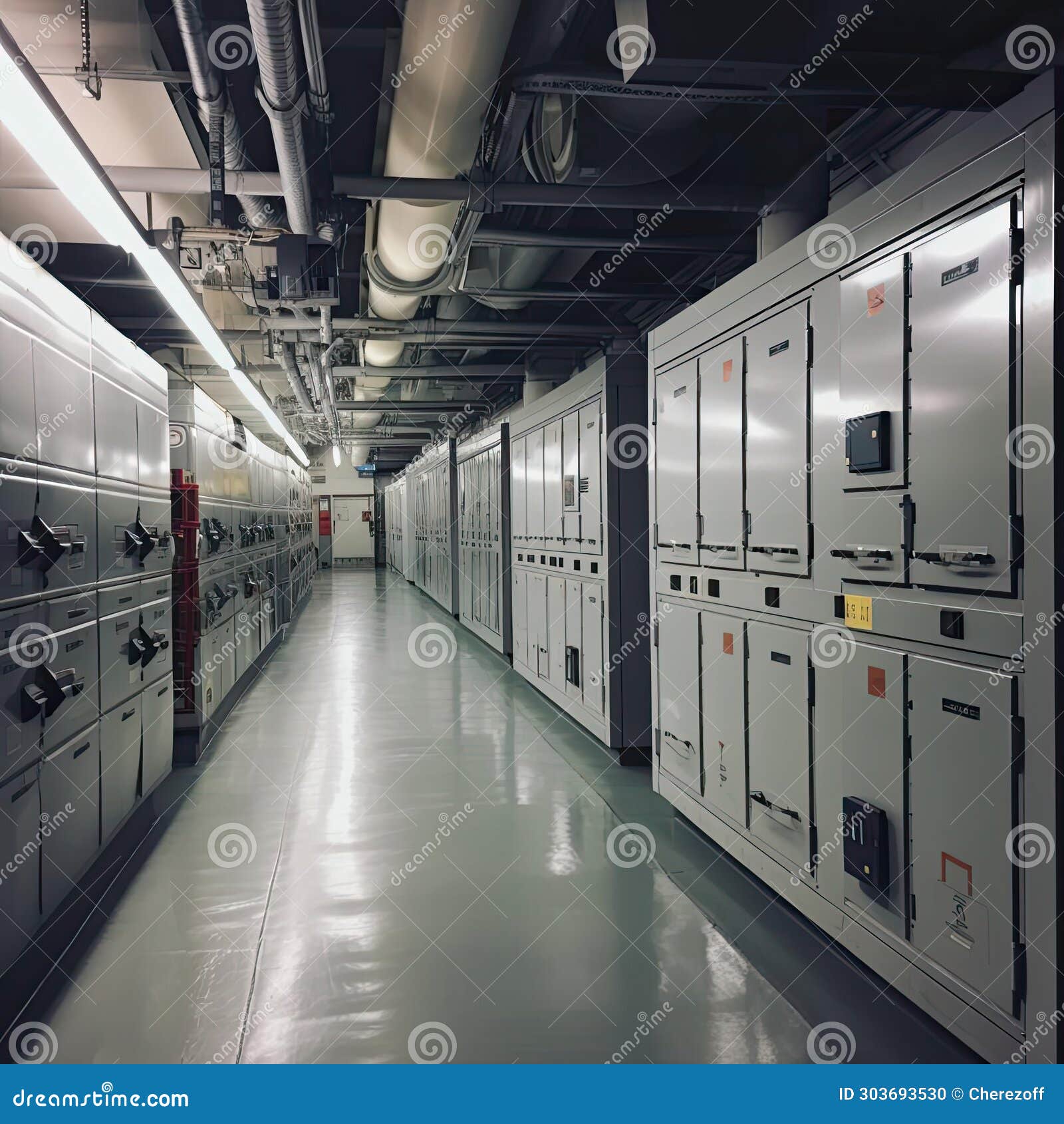 Nuclear Fuel Storage Room stock photo. Image of engine - 303693530