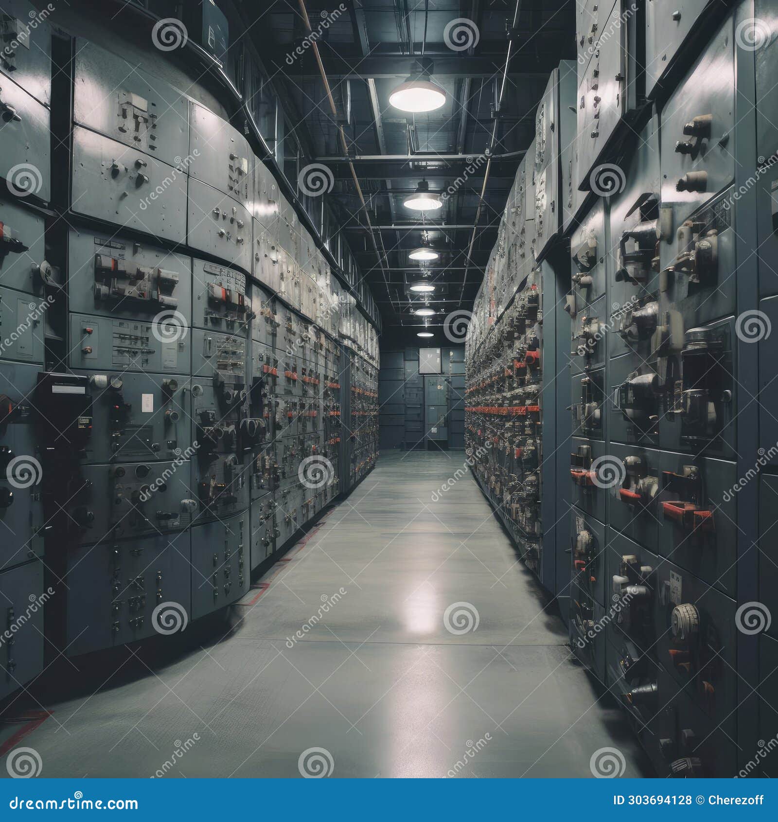 Nuclear Fuel Storage Room stock illustration. Illustration of room ...