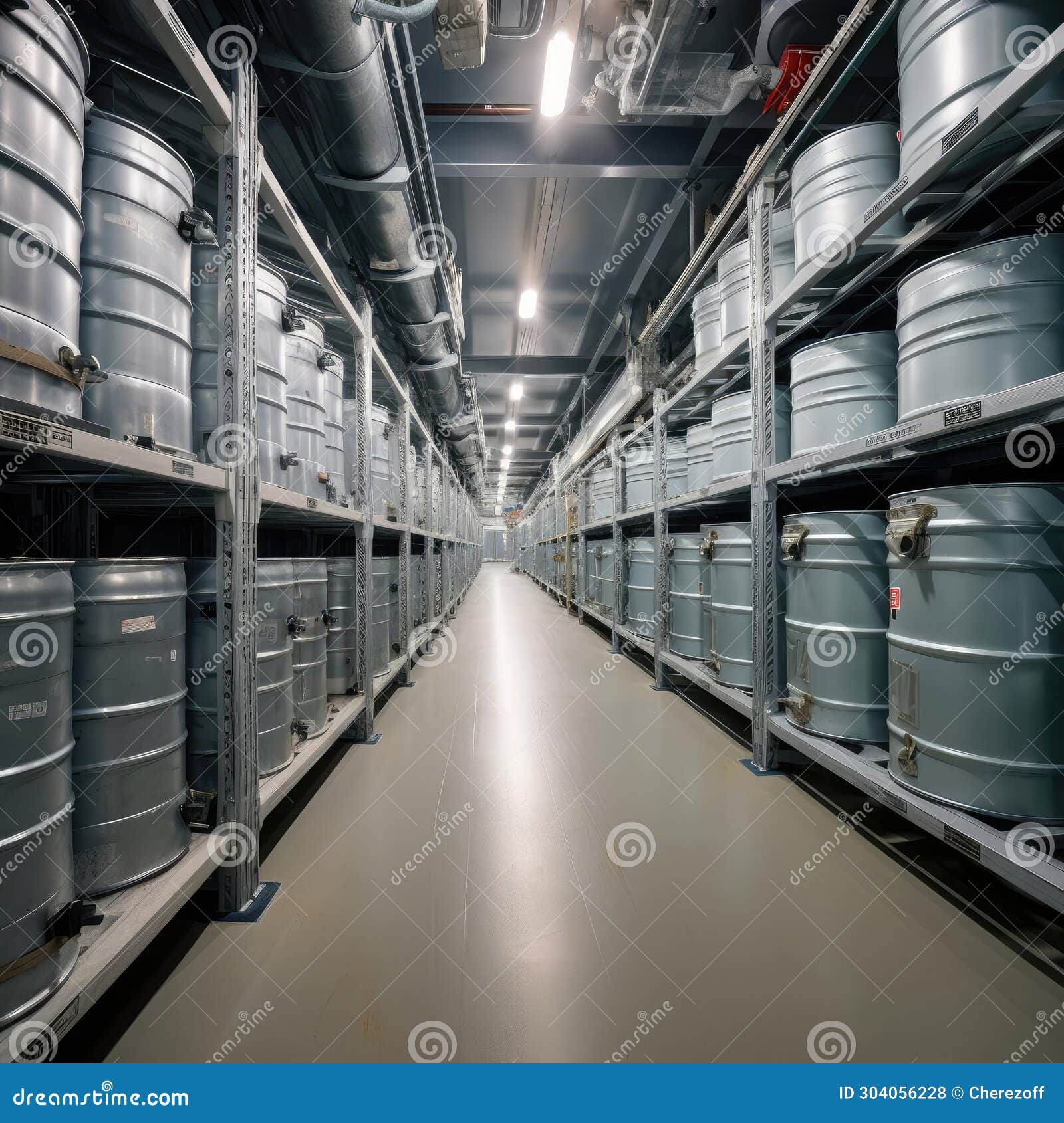 Nuclear Fuel Storage Room stock photo. Image of factory - 304056228