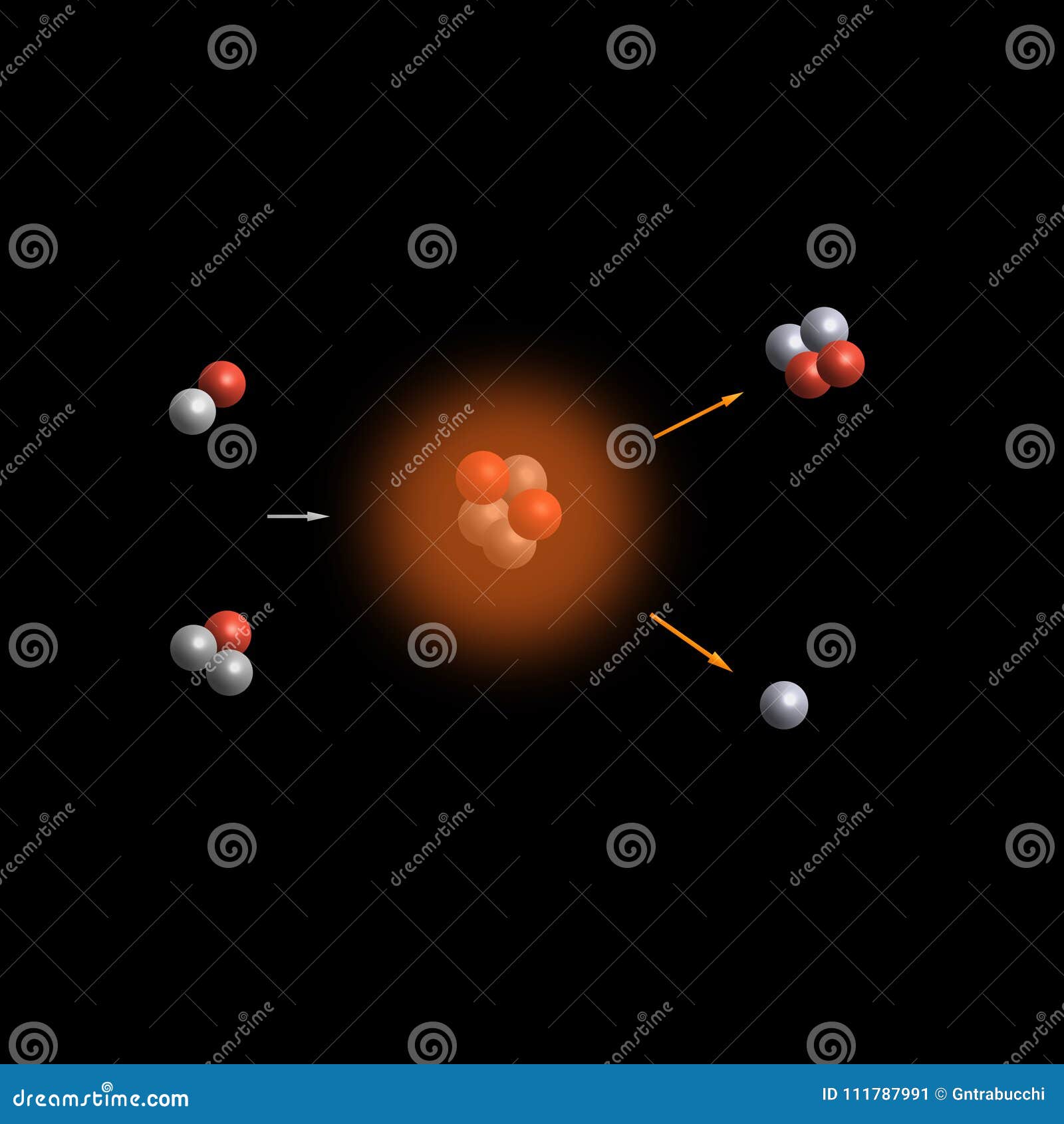 Physics theory backdrops stock illustration. Illustration of nucleus ...