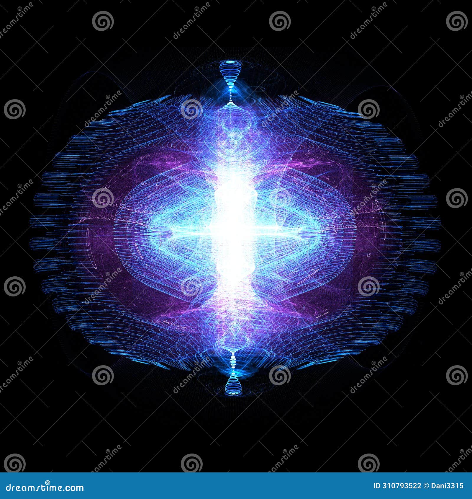 Nuclear Fusion Energy Reactor Visualization Stock Photo - Image of ...