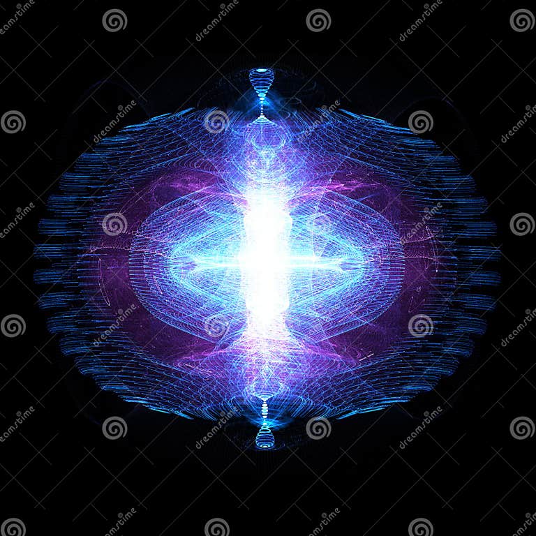 Nuclear Fusion Energy Reactor Visualization Stock Photo - Image of ...