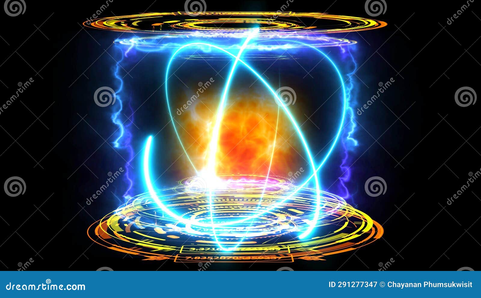 Nuclear Fusion Reactor Simulation Electron Orbit Explosive To Release ...