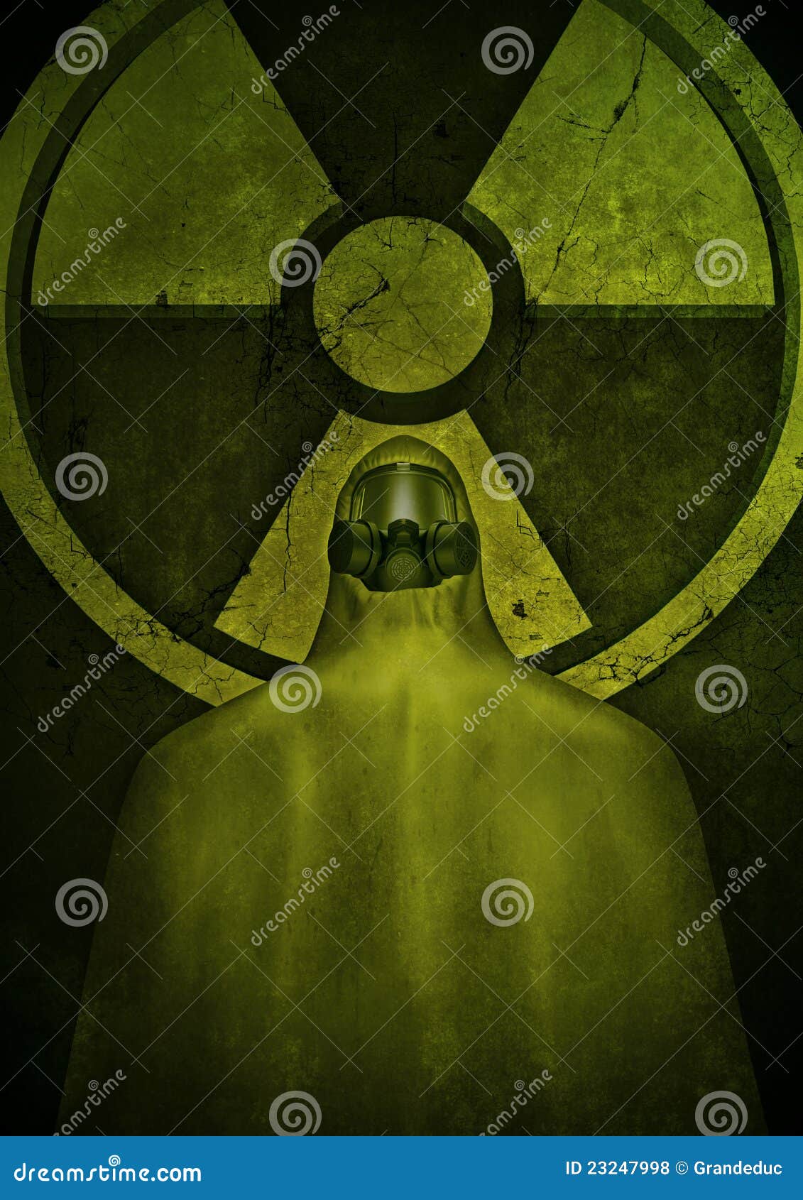 Nuclear hazard stock illustration. Illustration of contamination - 23247998