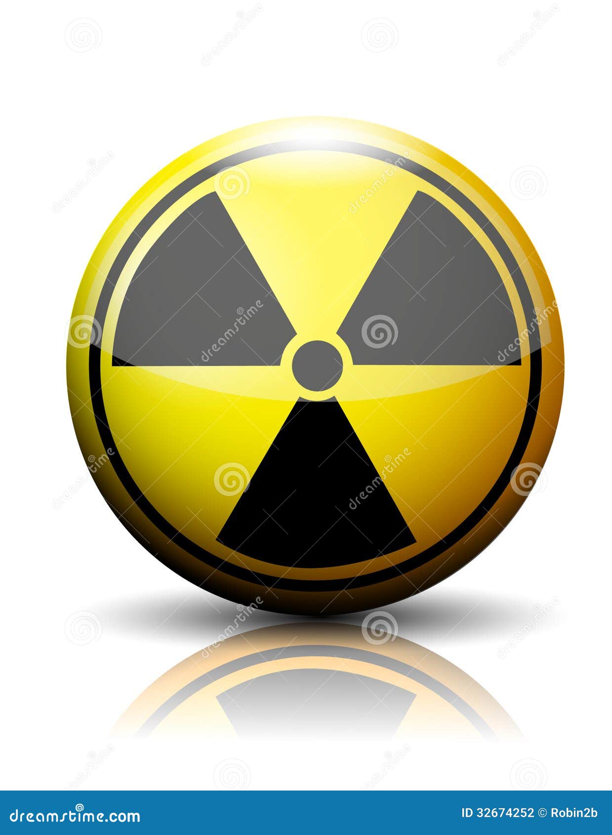 Nuclear icon stock vector. Illustration of power, chemistry - 32674252