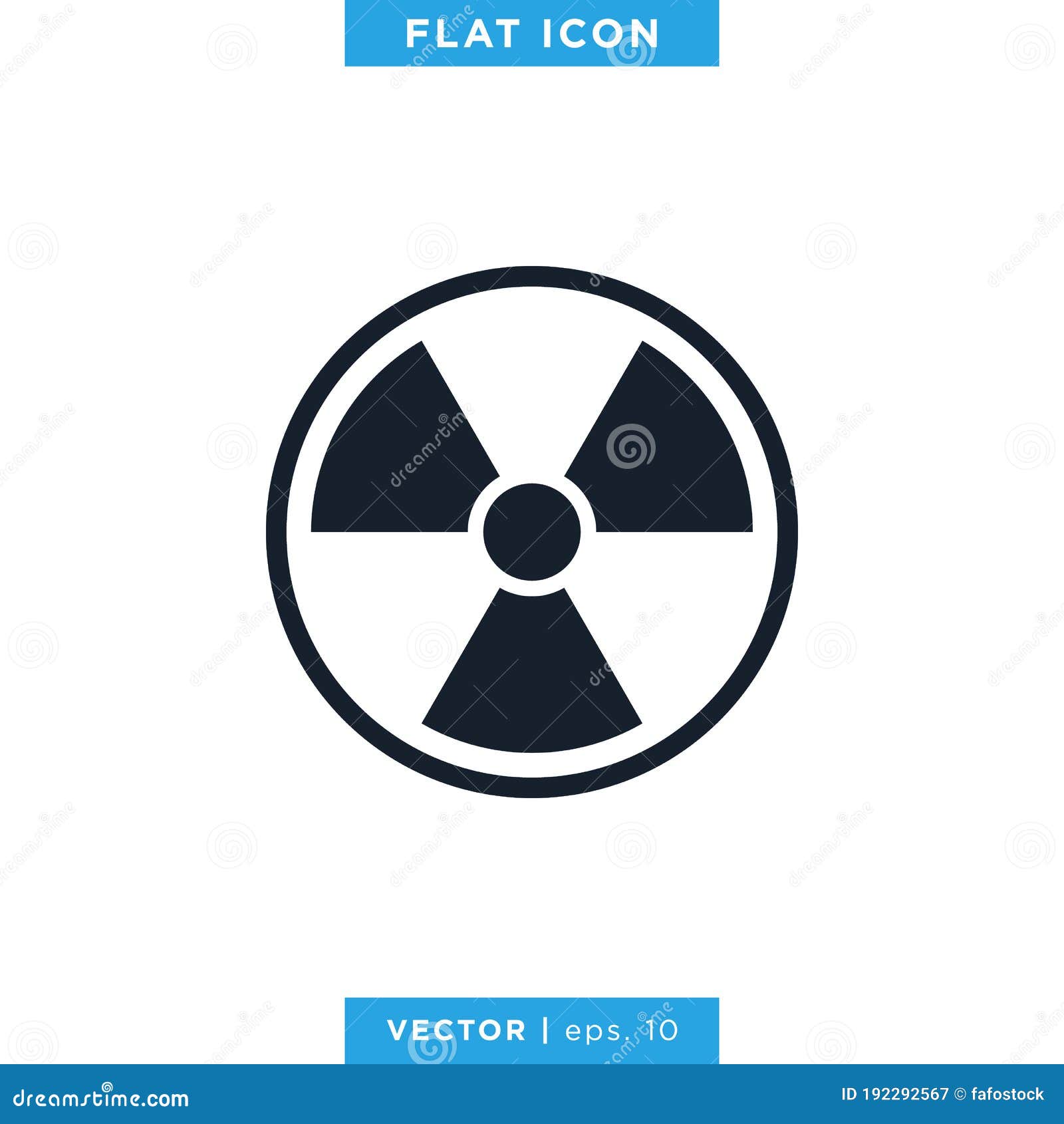 Nuclear Icon Vector Logo Design Template. Stock Vector - Illustration ...