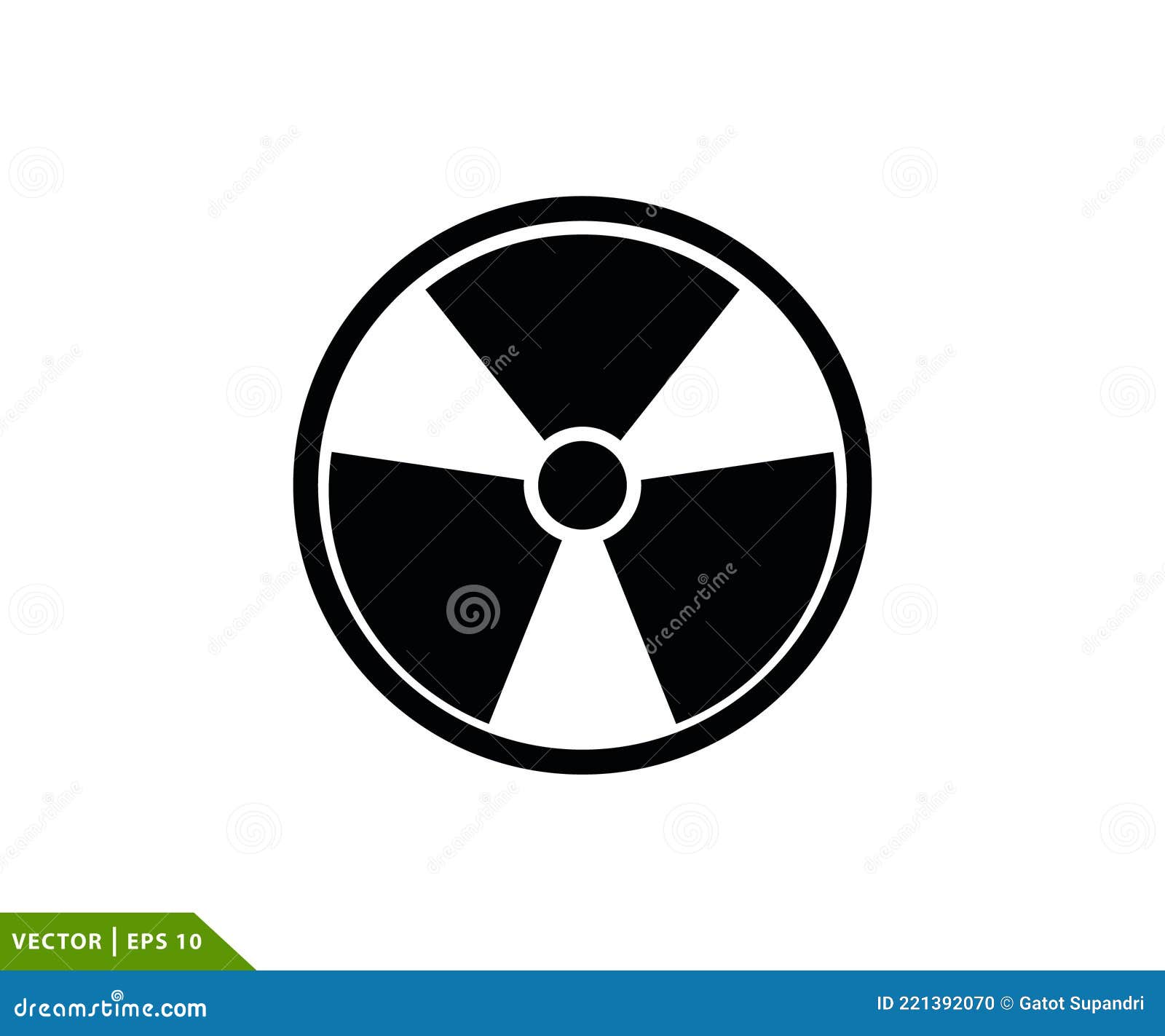 Nuclear Icon Vector Logo Template Stock Vector - Illustration of ...