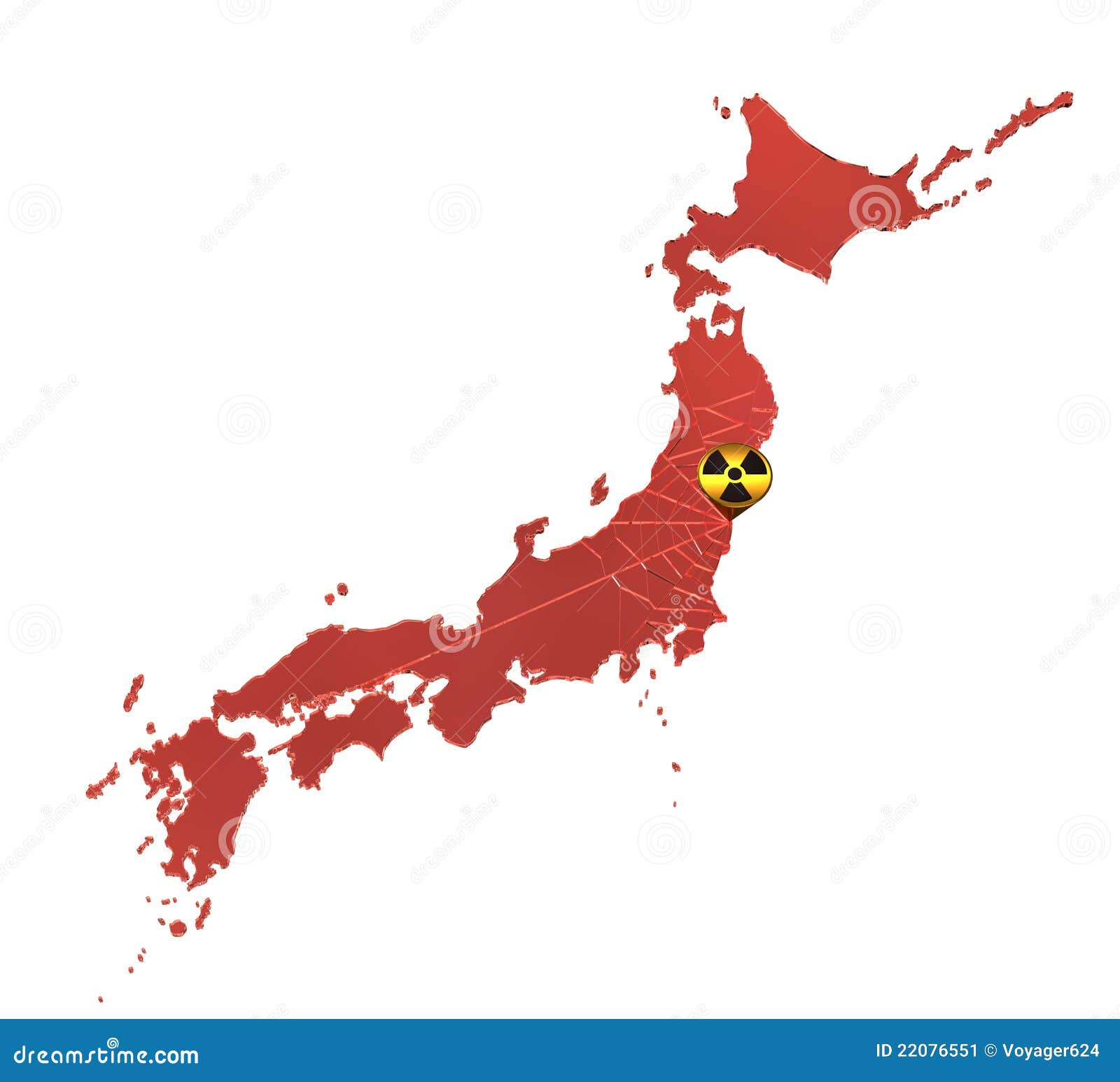 Japan Radioactivity Dangerous Vector Illustration | CartoonDealer.com ...