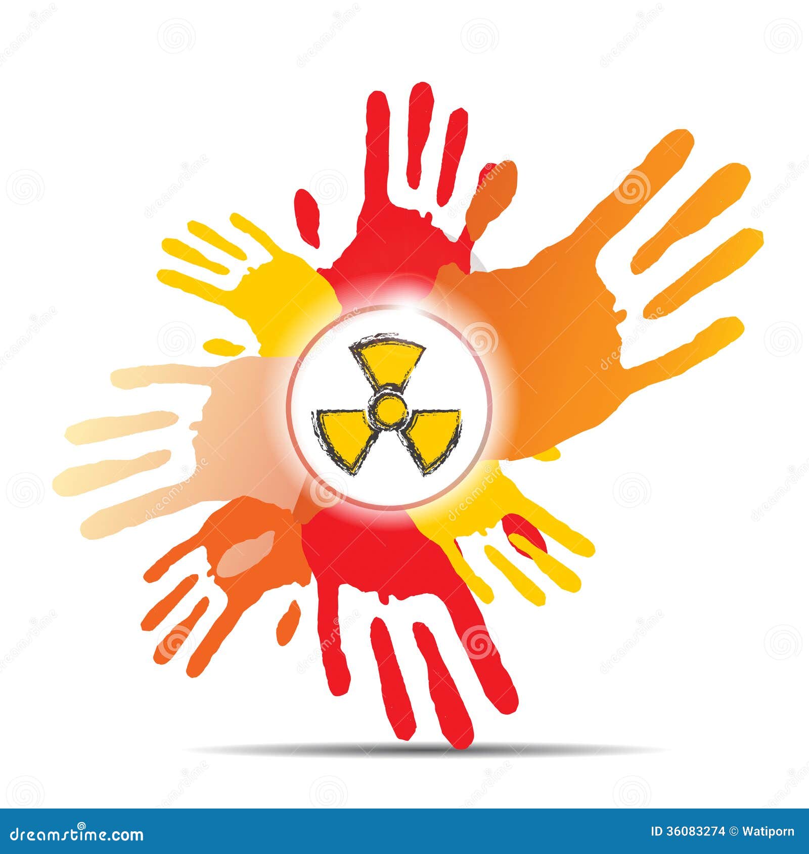 Nuclear stock illustration. Illustration of industry - 36083274