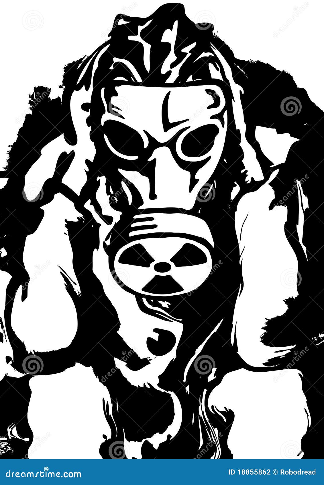 Nuclear nightmare stock vector. Illustration of attention - 18855862