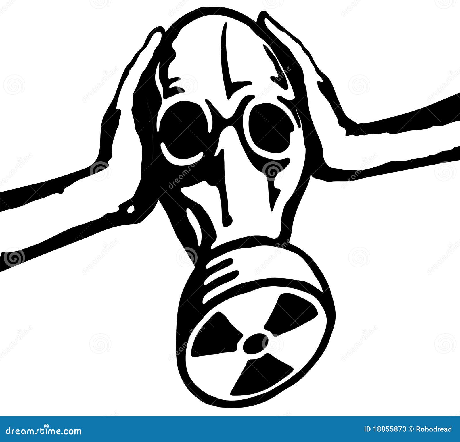 Nuclear nightmare stock vector. Illustration of emergency - 18855873