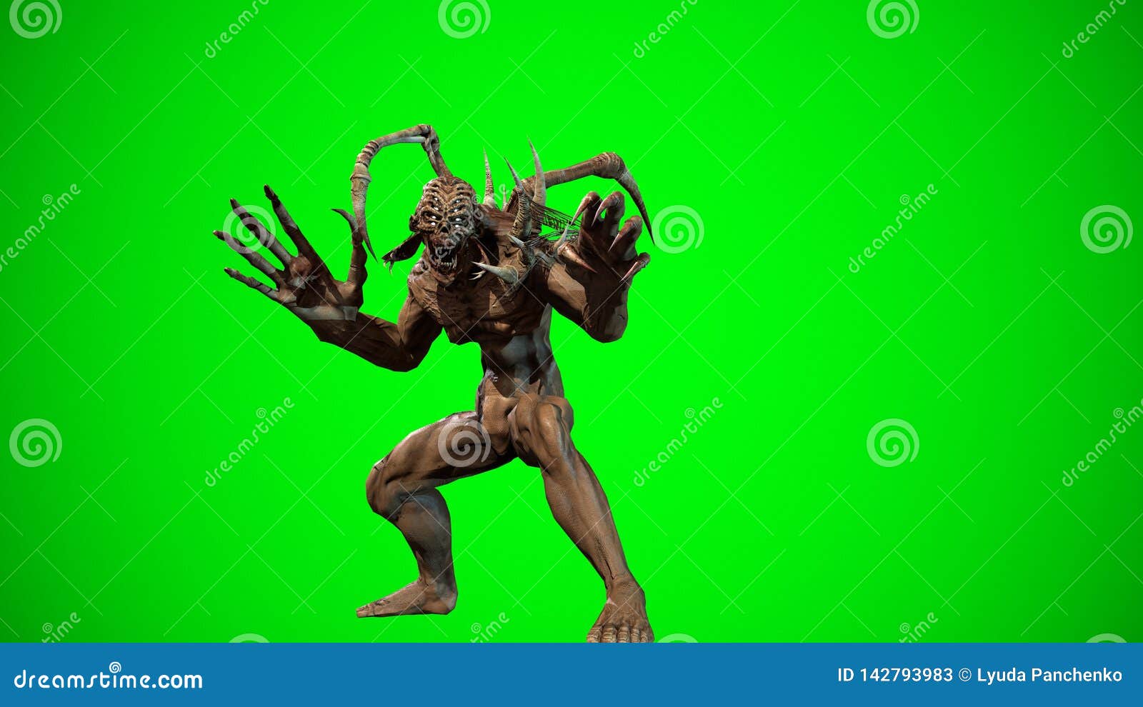 Nuclear Post-apocalypse Mutant 3d Render Stock Illustration ...