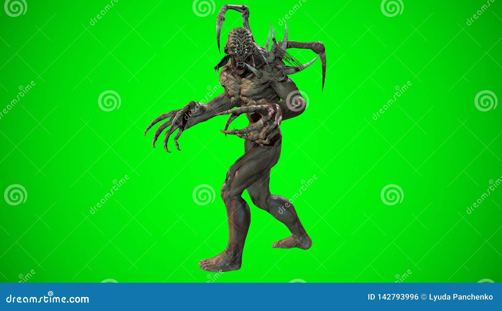 Nuclear Post-apocalypse Mutant 3d Render Stock Illustration ...