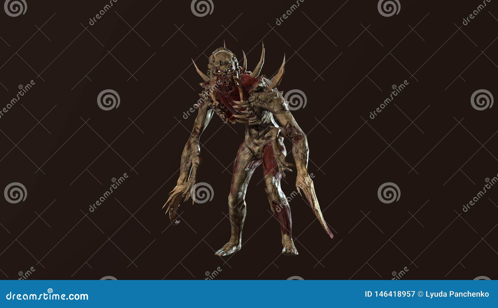 Nuclear Post-apocalypse Mutant 3d Render Stock Image | CartoonDealer ...