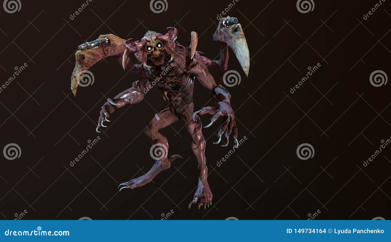 Nuclear Post-apocalypse Mutant 3d Render Stock Image | CartoonDealer ...