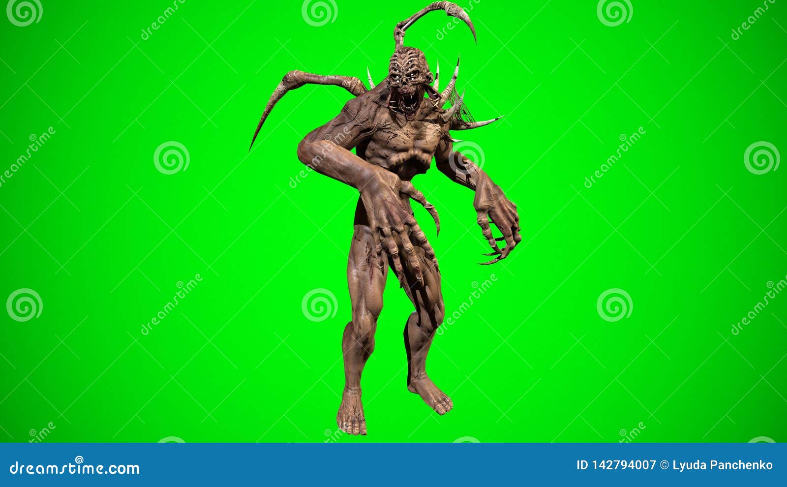 Nuclear Post-apocalypse Mutant 3d Render Stock Illustration ...