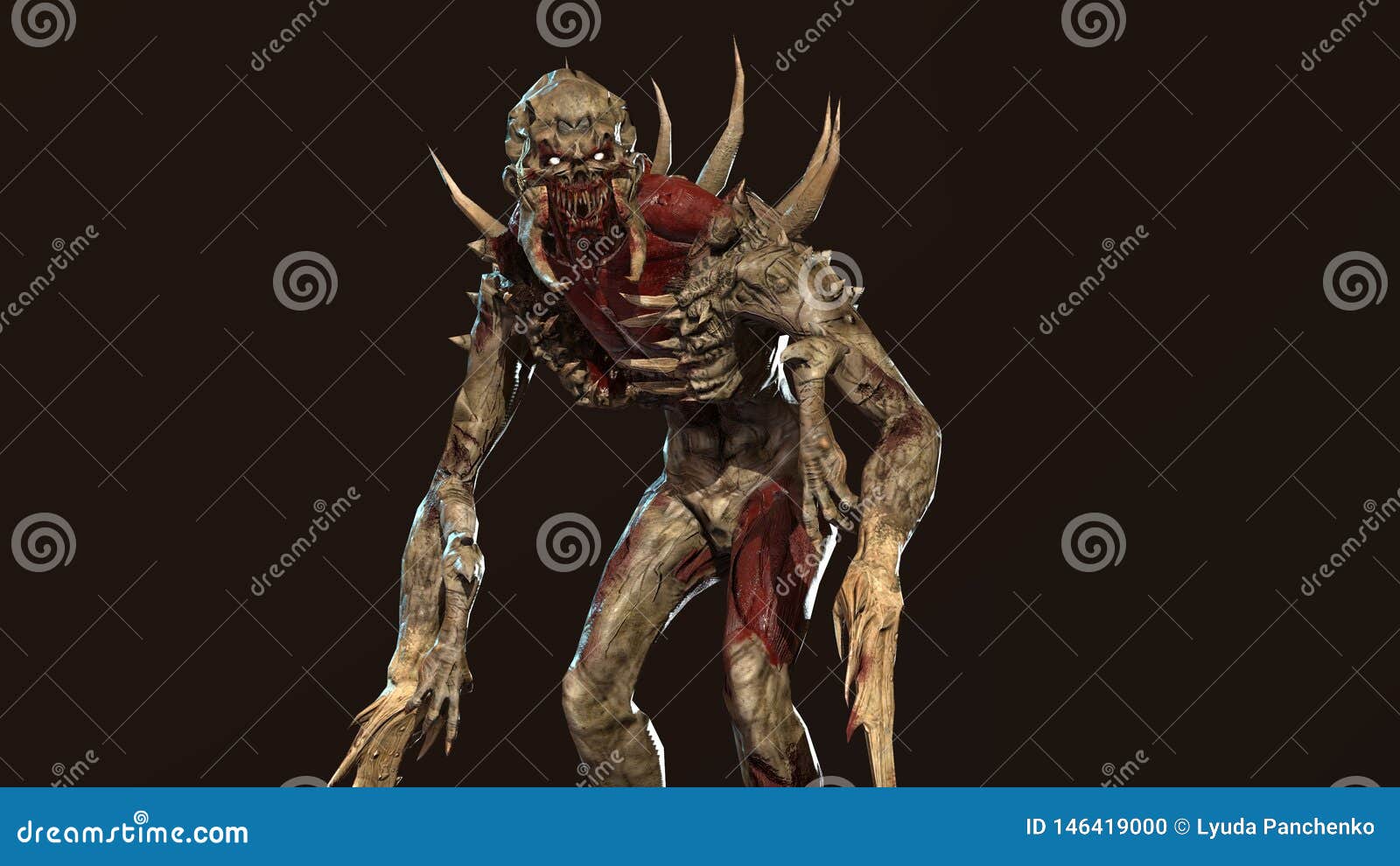 Nuclear Post-apocalypse Mutant 3d Render Stock Image | CartoonDealer ...