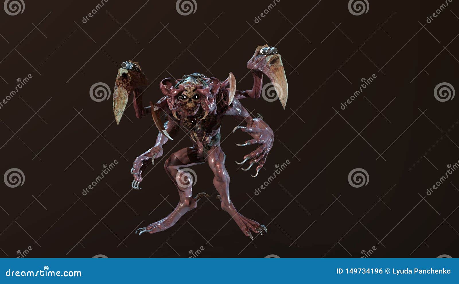 Nuclear Post-apocalypse Mutant 3d Render Stock Image | CartoonDealer ...