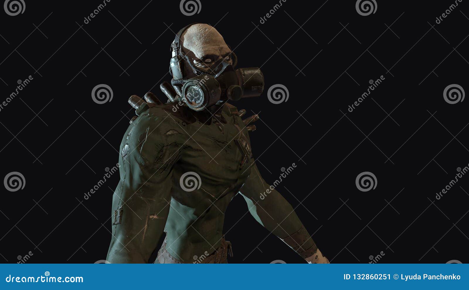 Nuclear Post-apocalypse Mutant Stock Illustration - Illustration of ...