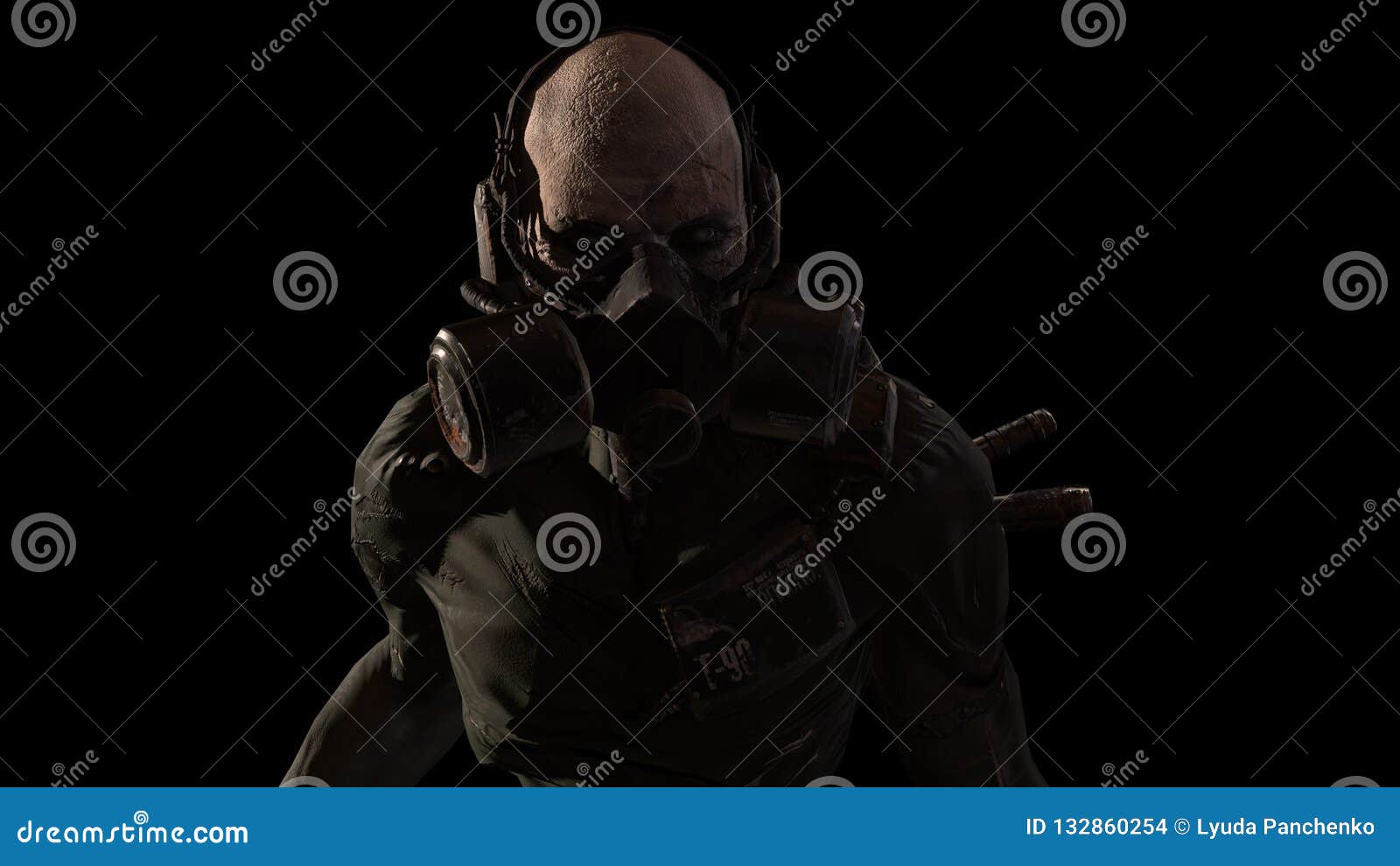 Nuclear Post-apocalypse Mutant Stock Illustration - Illustration of ...