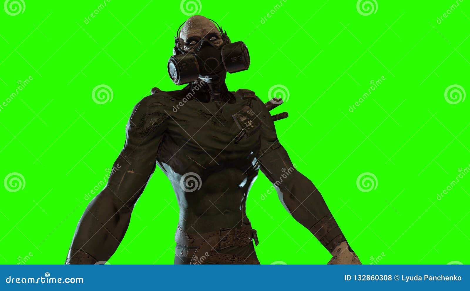 Nuclear Post-apocalypse Mutant Stock Illustration - Illustration of ...