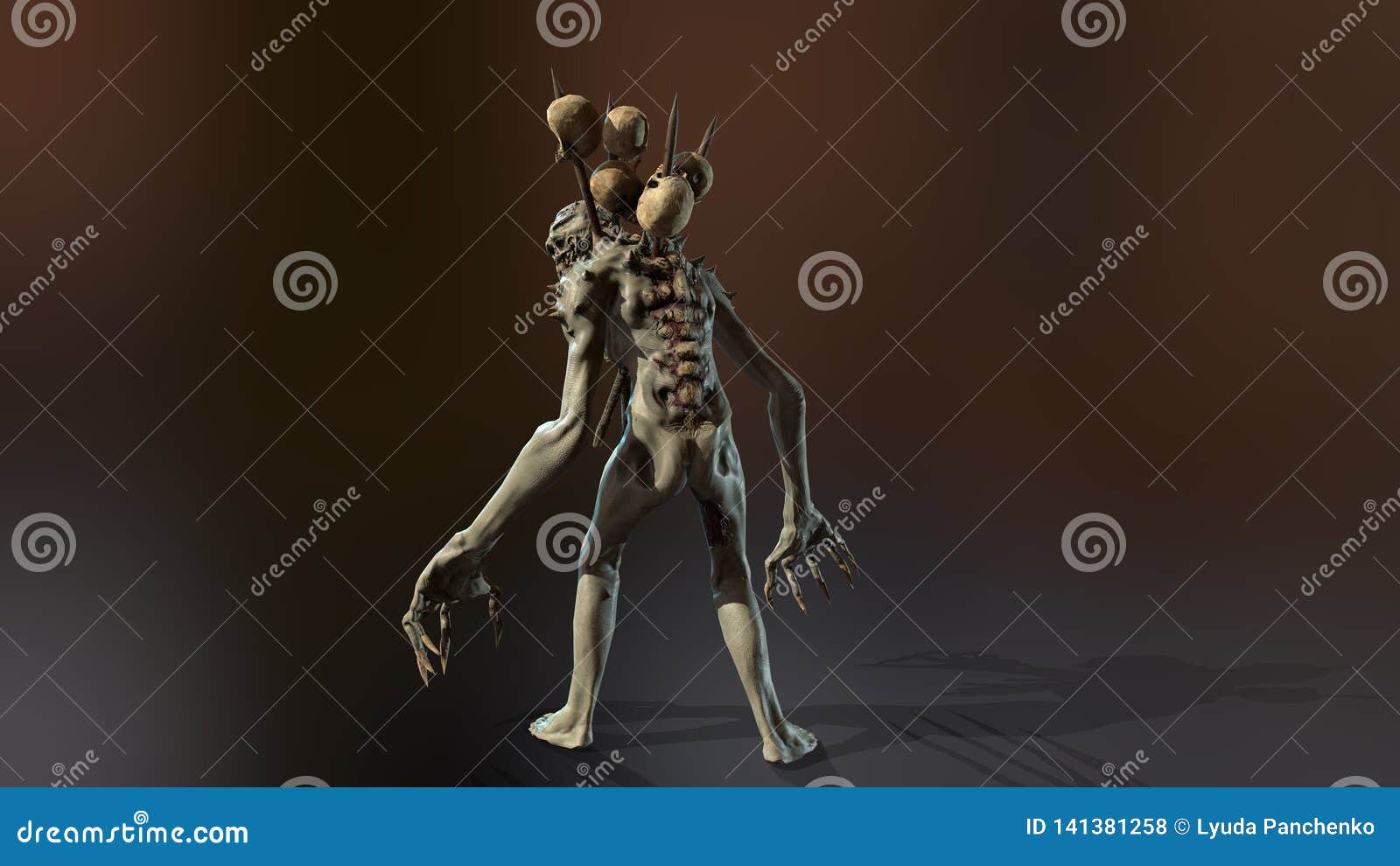 Nuclear Post-apocalypse Mutant Stock Illustration - Illustration of ...