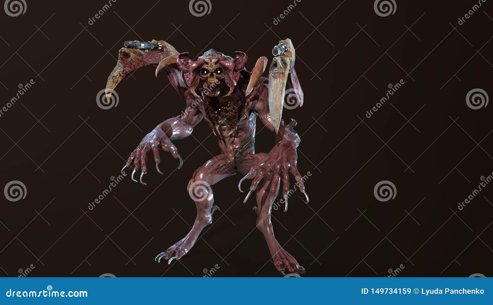 Nuclear Post-apocalypse Mutant 3d Render Stock Image | CartoonDealer ...