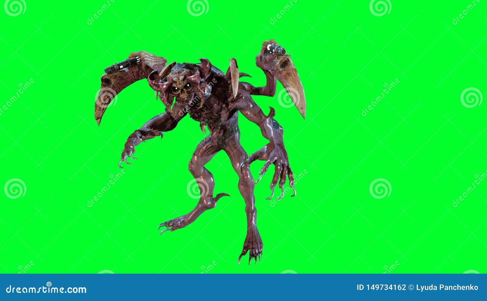 Nuclear Post-apocalypse Mutant 3d Render Stock Illustration ...