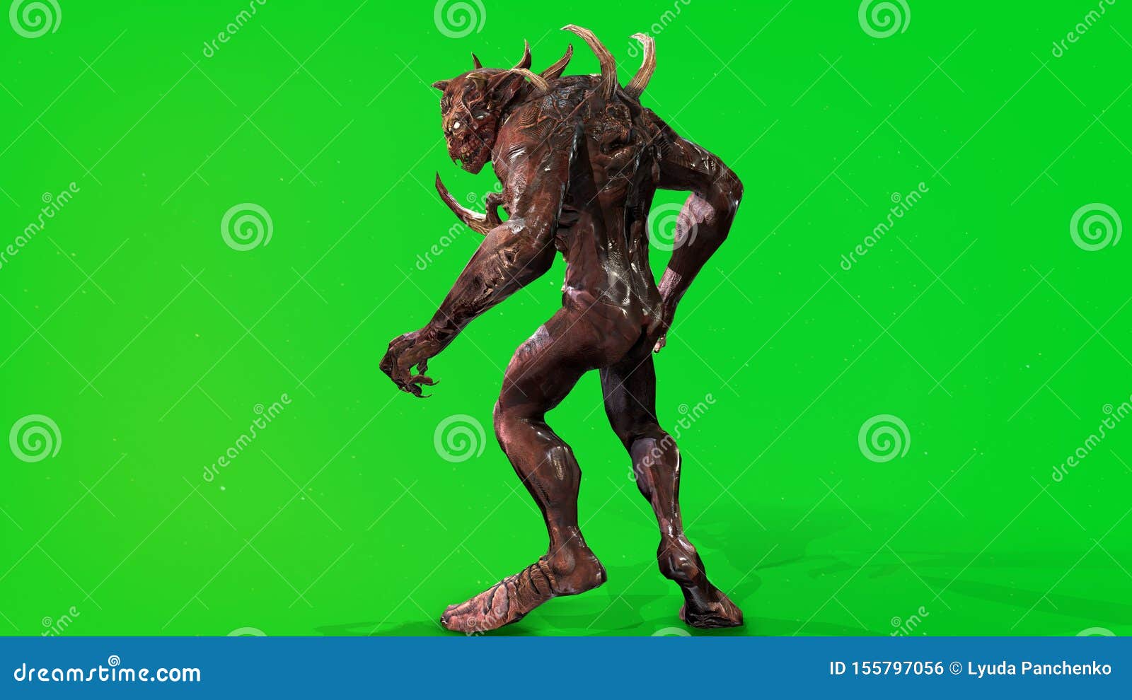 Predator mutant 3d render stock illustration. Illustration of cataclysm ...