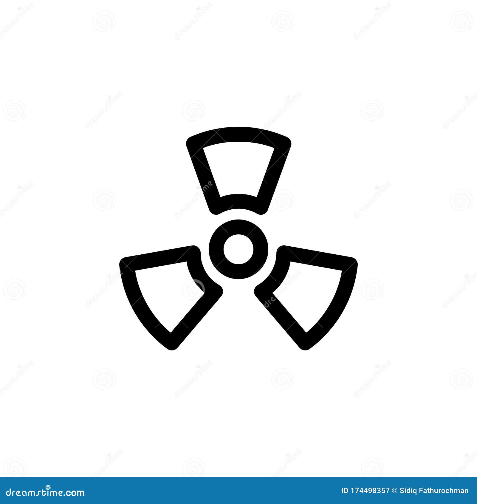 Nuclear Icon stock vector. Illustration of deterrent - 174498357