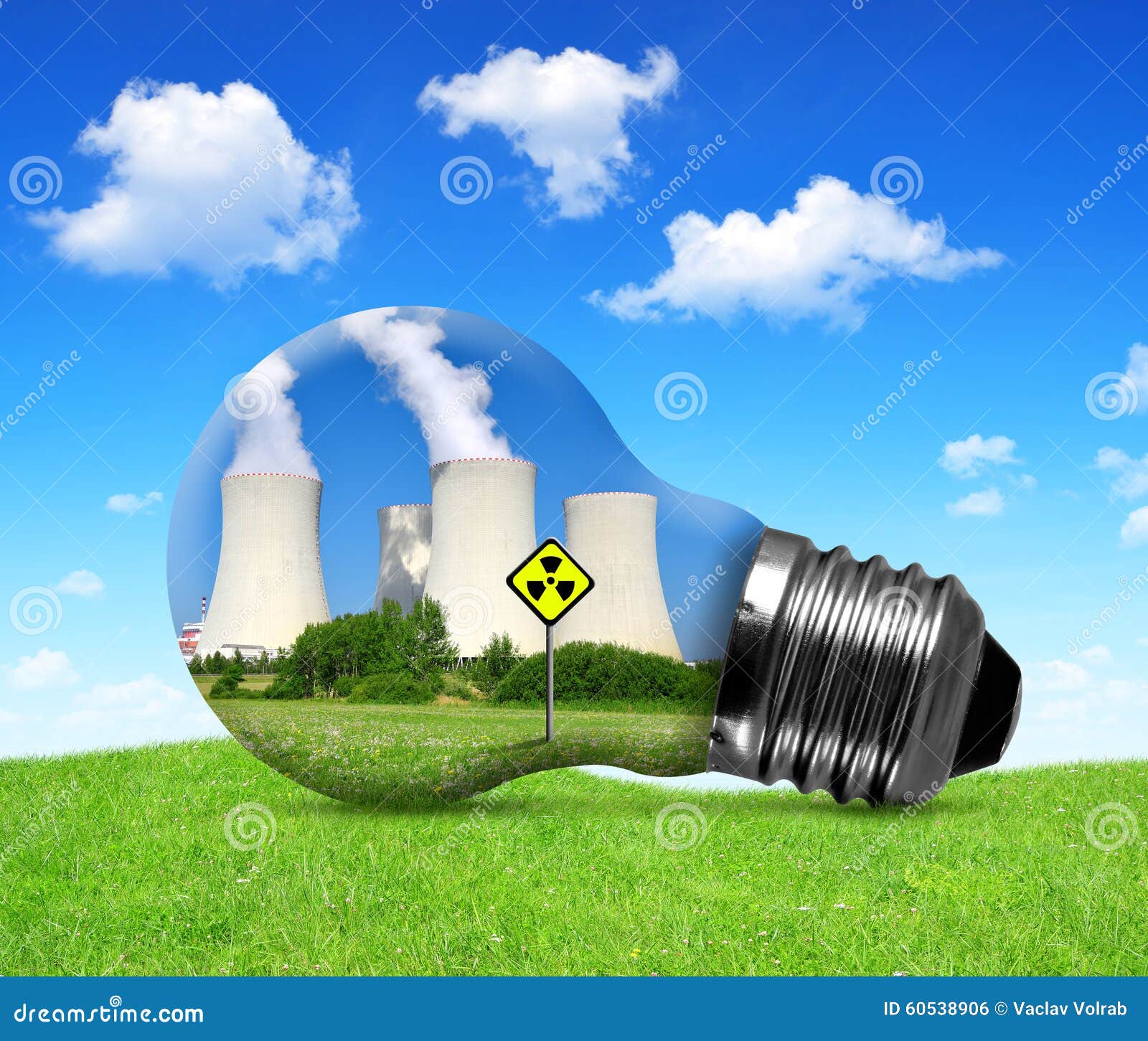 Nuclear Power Plant in Bulb. Stock Photo - Image of chemical ...