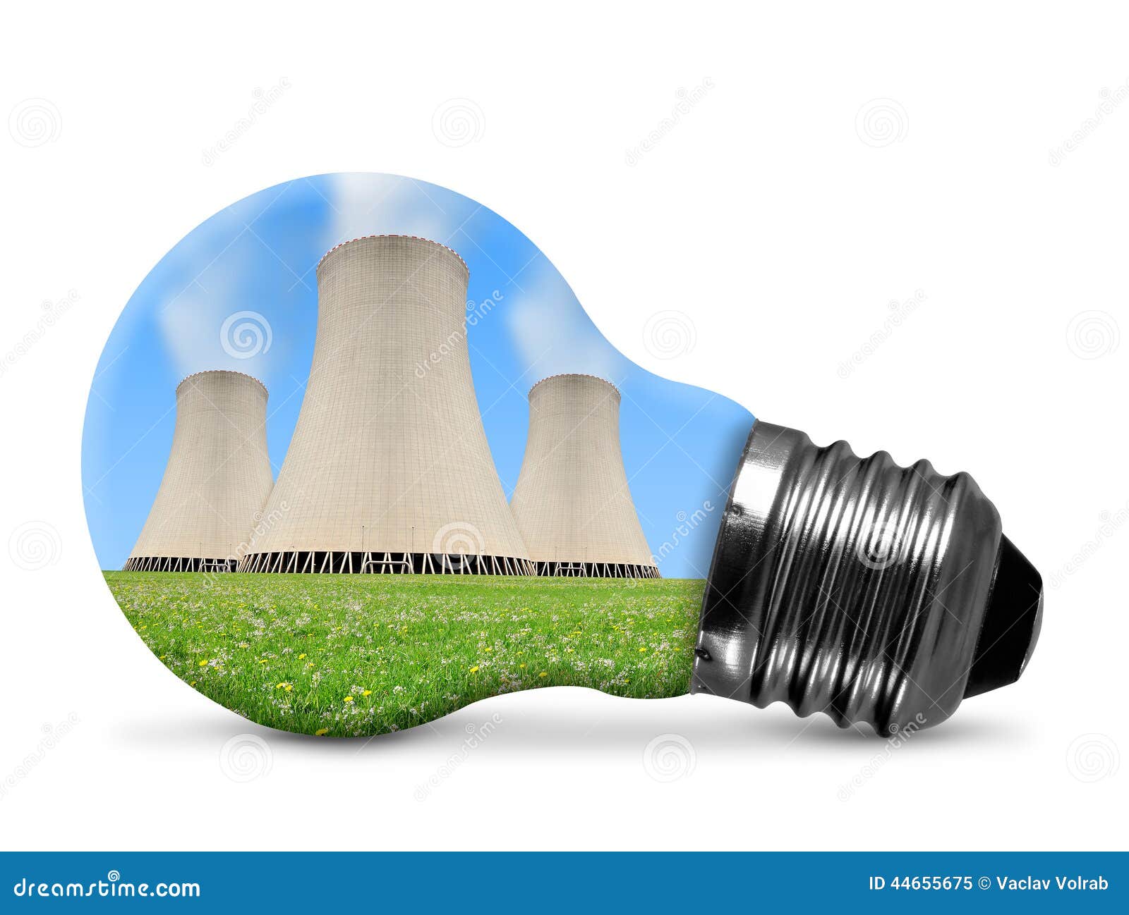 Nuclear Power Plant in Bulb Stock Image - Image of ecology, plant: 44655675