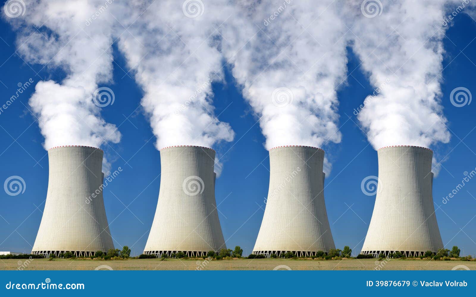 Nuclear power plant stock image. Image of generating - 39876679