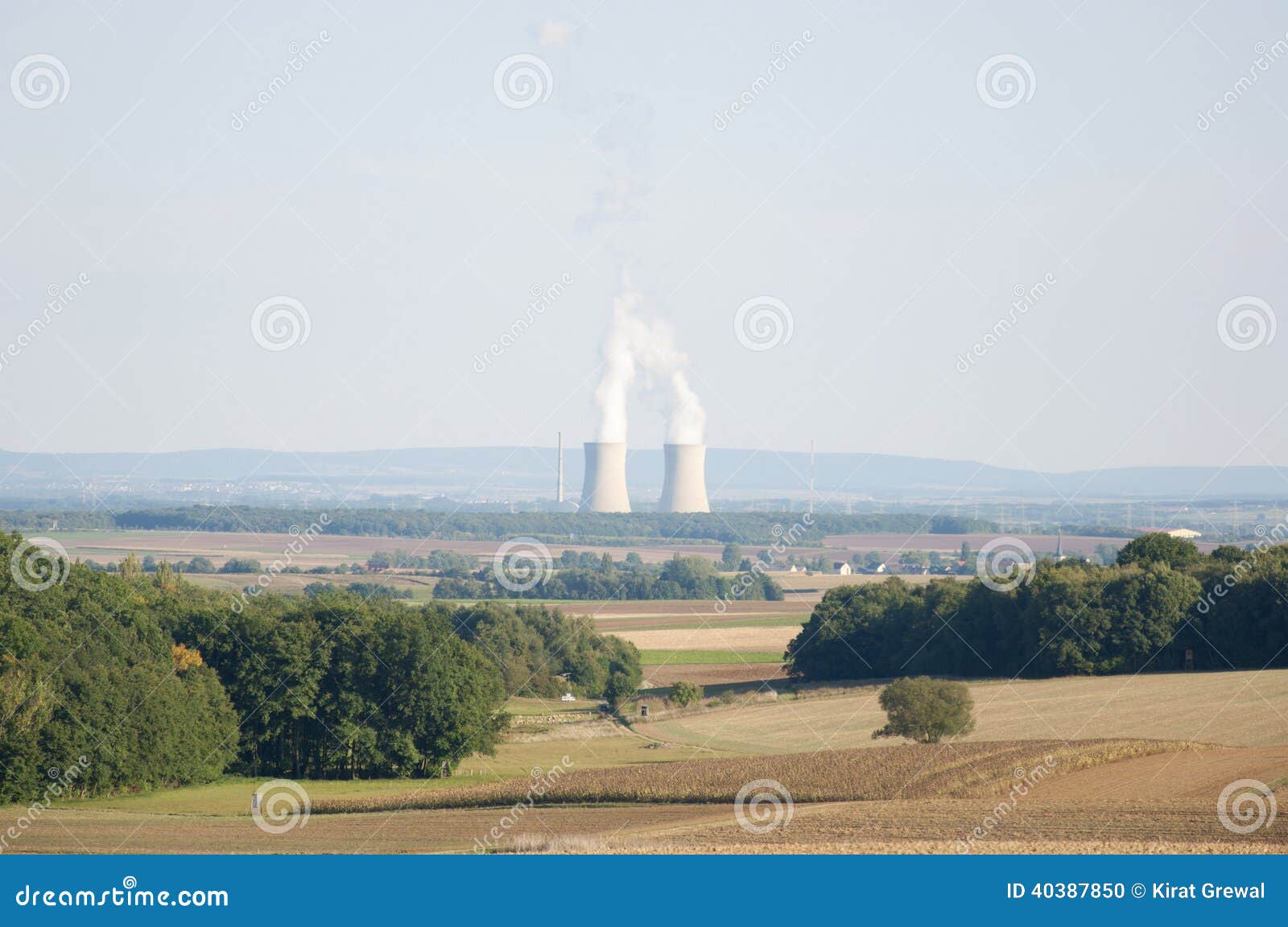Nuclear Power Plant in Germany Stock Photo - Image of crop, land: 40387850