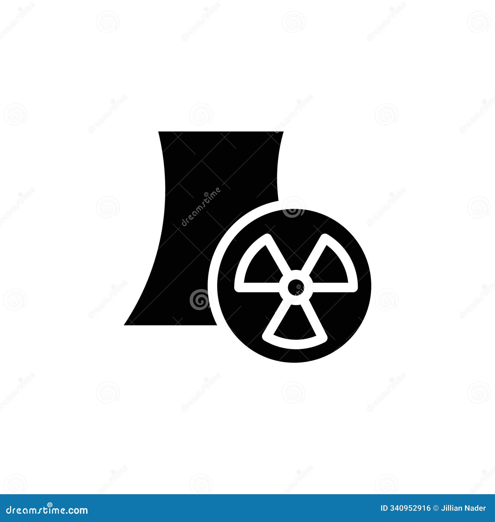 Nuclear Power Plant Icon Web Design in Vector Stock Vector ...