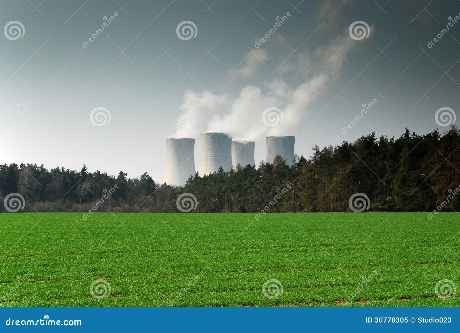 Nuclear Power Plant stock image. Image of nature, plant - 30770305