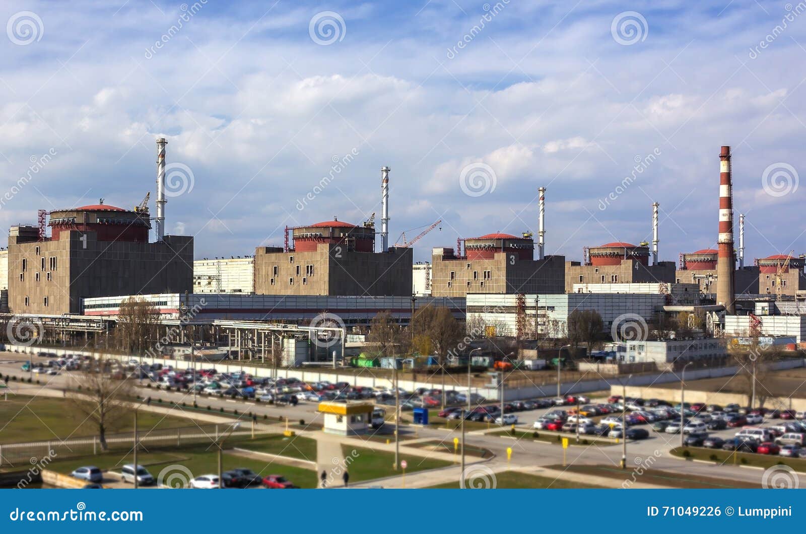 Nuclear Power Plant. Nuclear Energy and the Environment Stock Photo ...