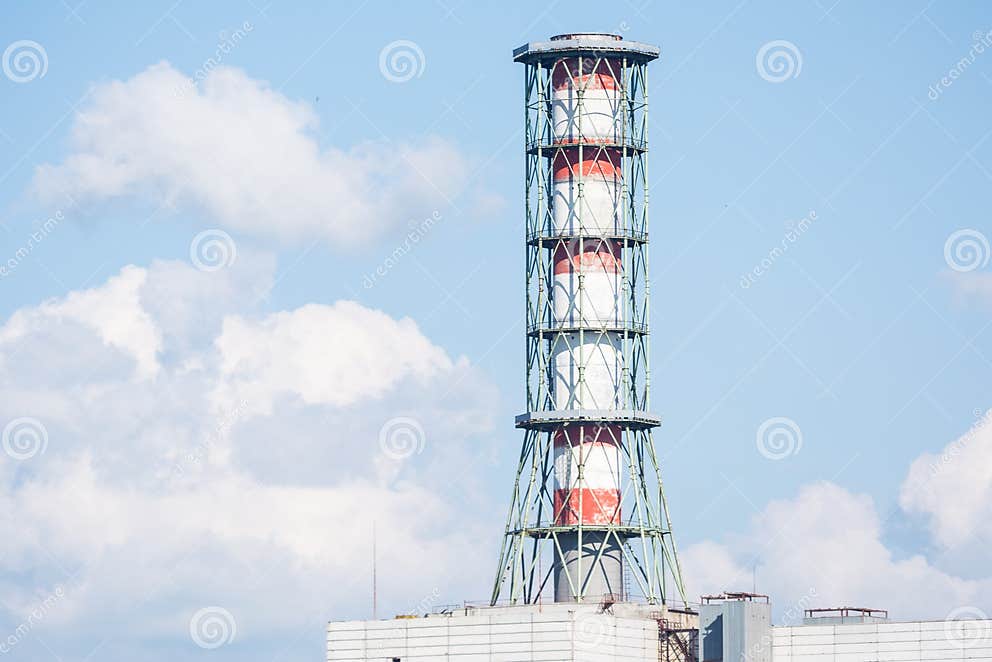 Nuclear power plant pipe stock image. Image of modern - 102024633